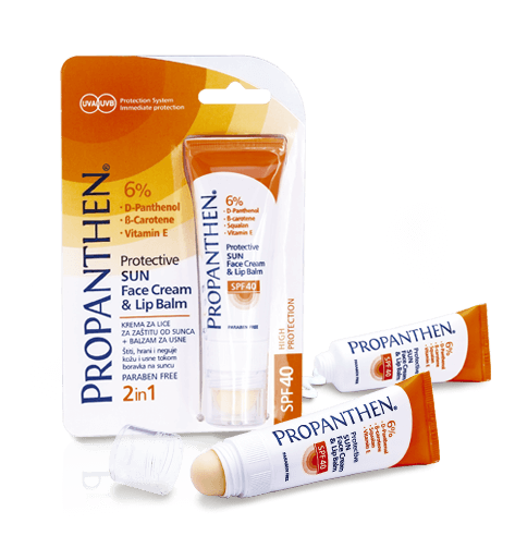 Top Ten Propanthen protective SUN face cream & lip balm - Kremašica